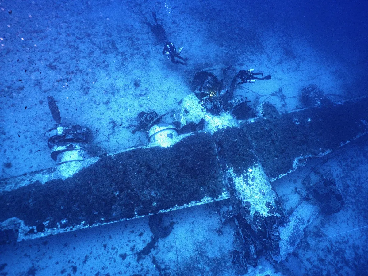 sunken plane
