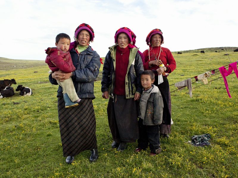 I spent two days with a Tibetan nomadic family. They live in Tagong ...