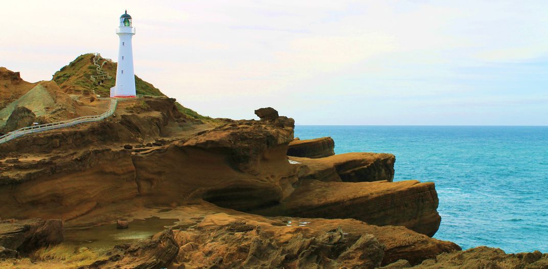 Tiered cliffs at Castlepoint, New Zealand. | Smithsonian Photo Contest ...