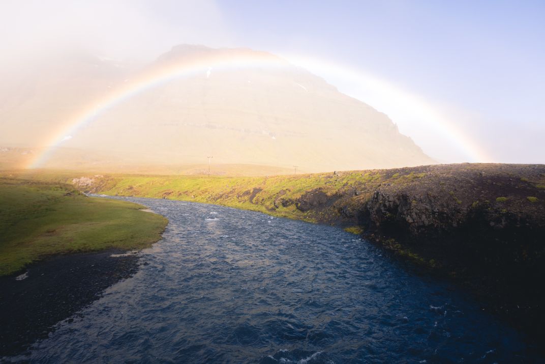 A full rainbow over Icelandic glacial melt | Smithsonian Photo Contest ...