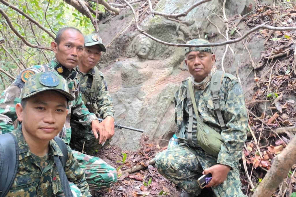 Mushroom Hunters Stumble Upon Mysterious Stone Sculpture in Thai Forest