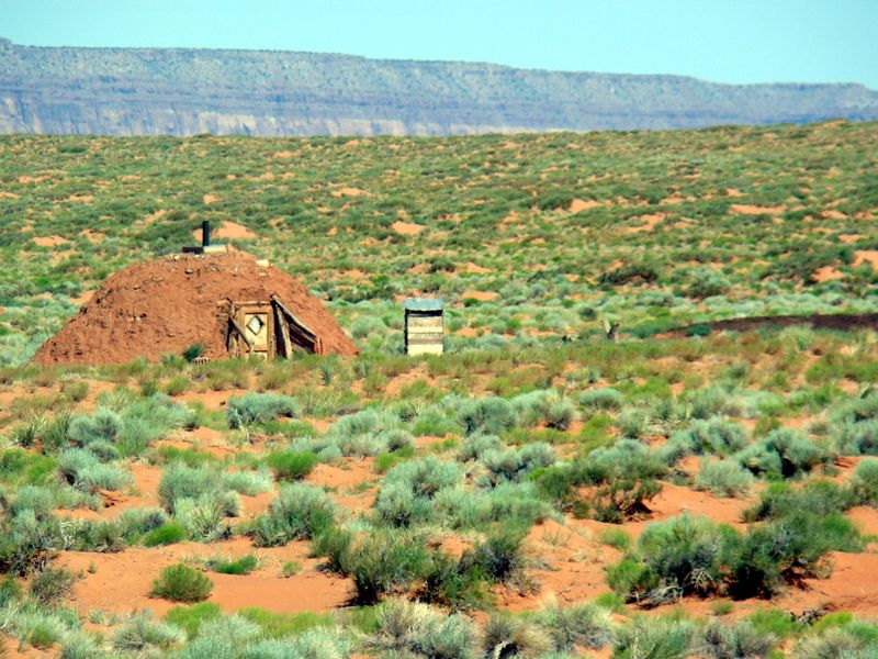 Navajo Hogan. This form of housing is used primarily by the older and ...