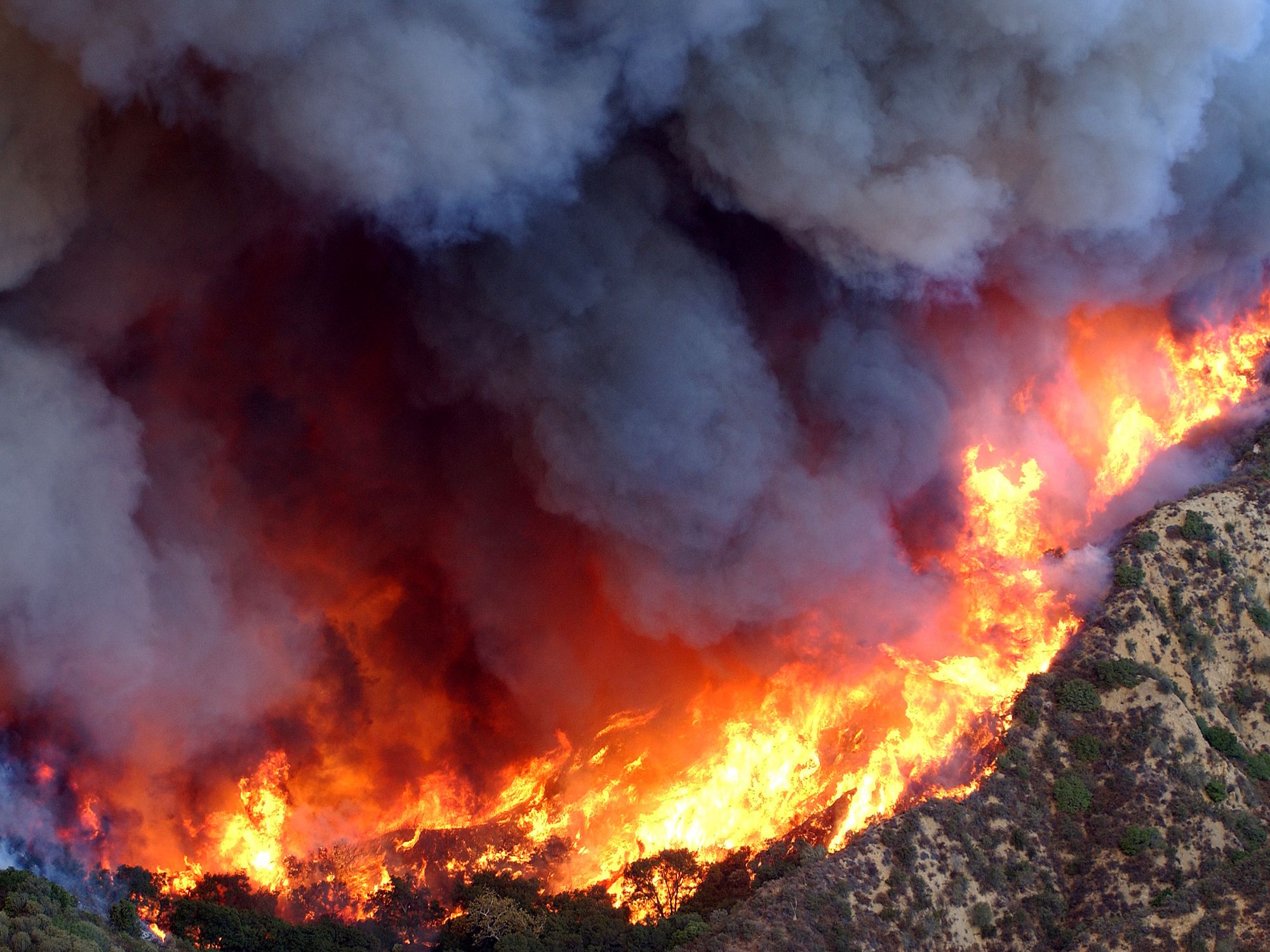 Firefighting Planes Are Dumping Ocean Water on the Los Angeles Fires ...