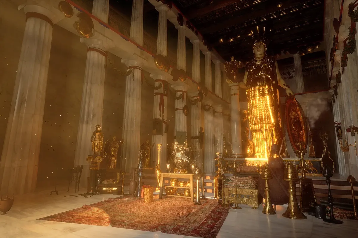 Statue Of Athena Inside The Parthenon Athena Parthenos: Did You Know?