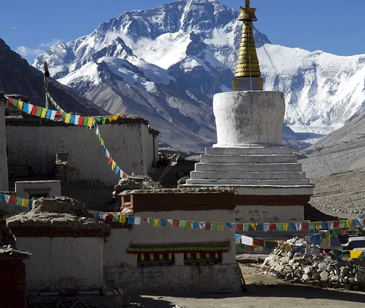 Known to be the highest monastery in the world.This is the Rongbuk ...