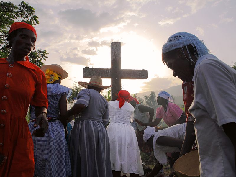 Haitian Vodou is unique in that its rituals were commingled with ...