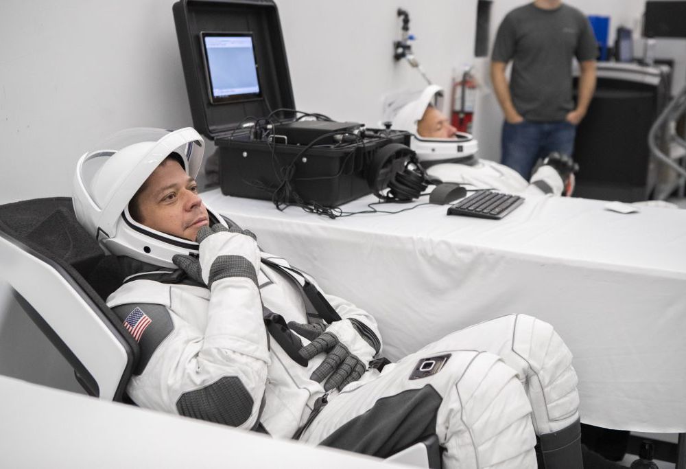 Astronauts Test Out Their Sleek New SpaceX Flight Suits