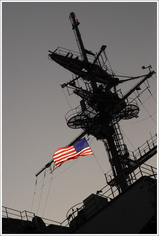 Flag flying on Aircraft carrier, San Diego, CA | Smithsonian Photo ...