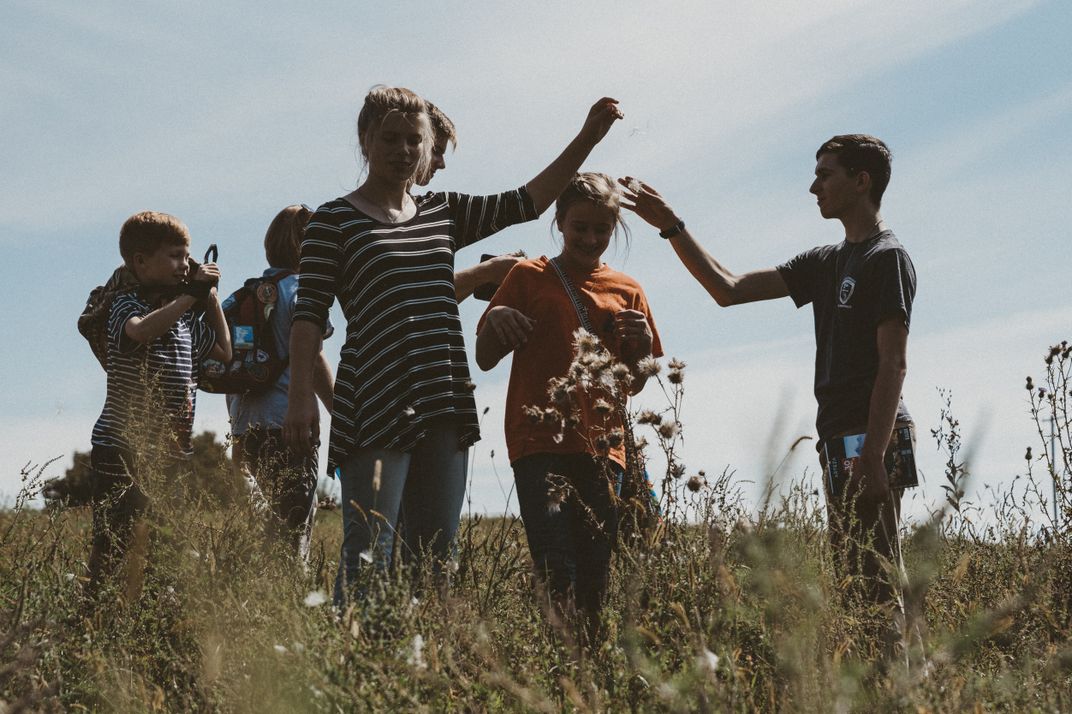 Homeschooling teens communing after a nature walk. | Smithsonian Photo ...