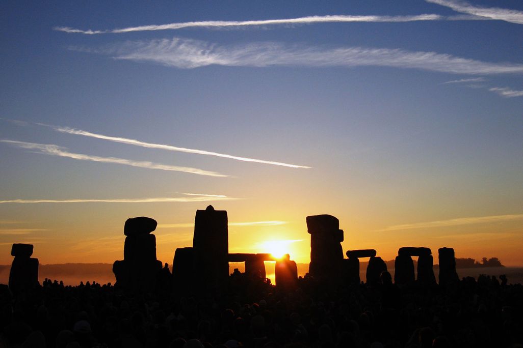 stonehenge sunset