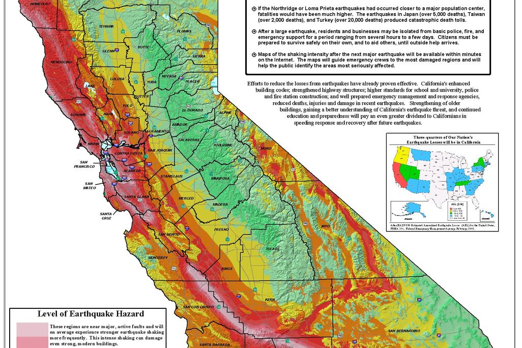 California Earthquake History Map Moderate 4.8 Quake Hits Near Santa