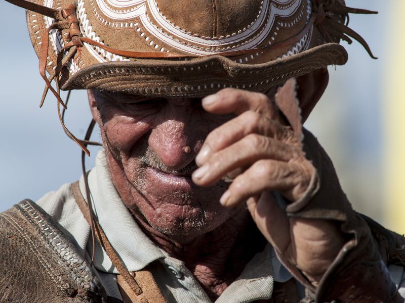 Vaqueiro is the brazilian name for cowboy. This particularly man, at ...