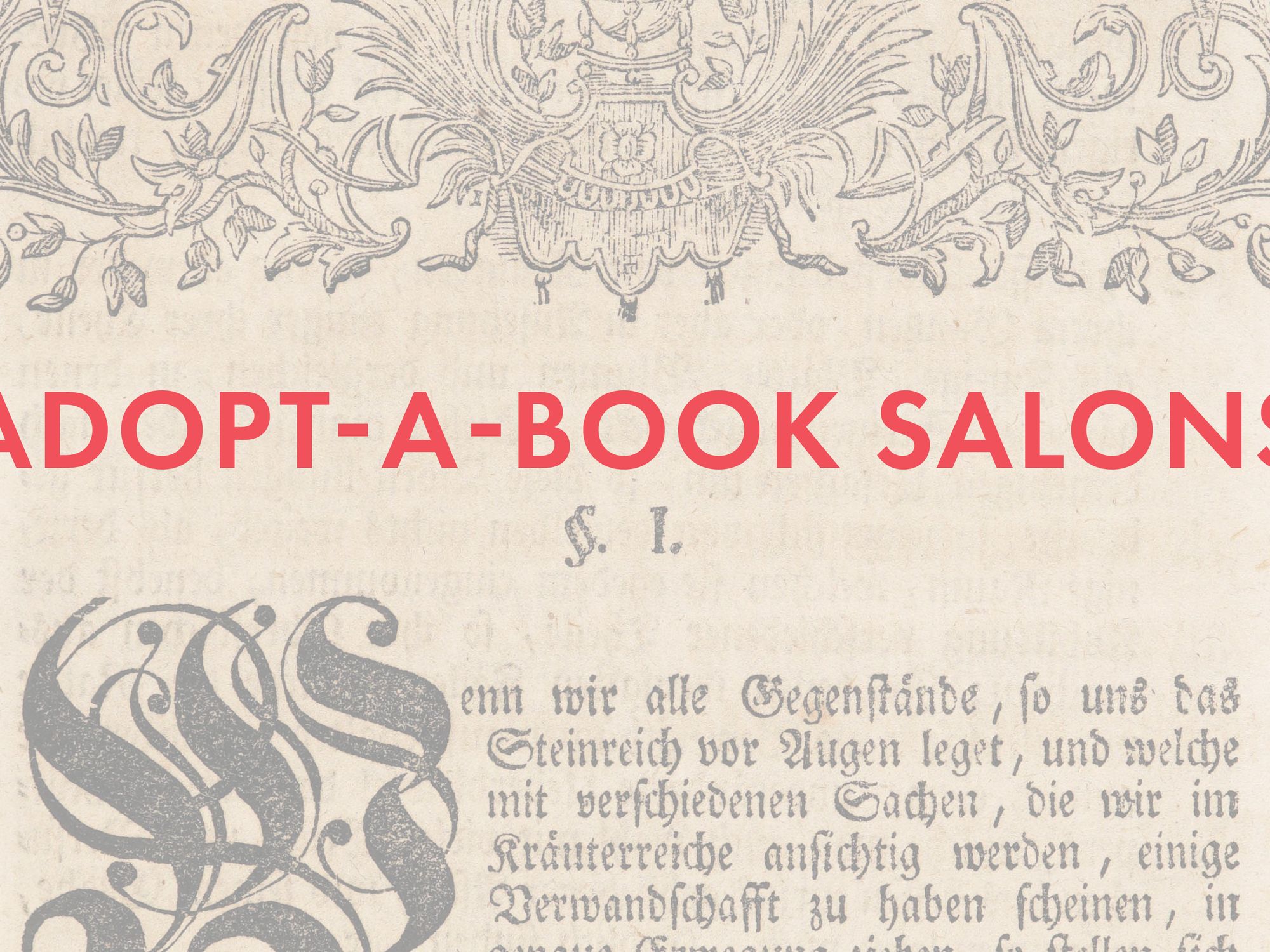 Upcoming Adopt-a-Book Salons with Smithsonian Libraries and Archives ...