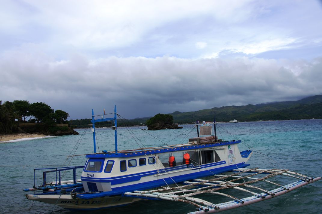 The only way to reach Boracay Island Resort, Philippines is through a ...