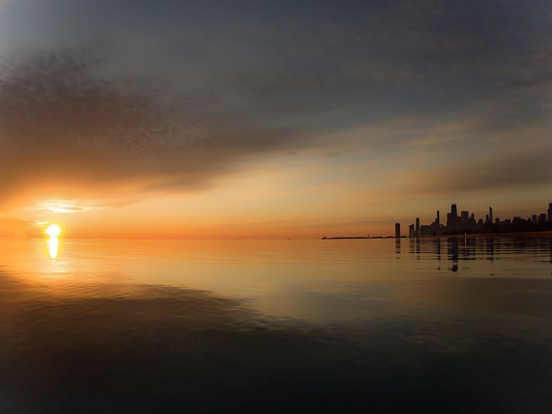 Chicago Sunrise from Montrose Harbor | Smithsonian Photo Contest ...