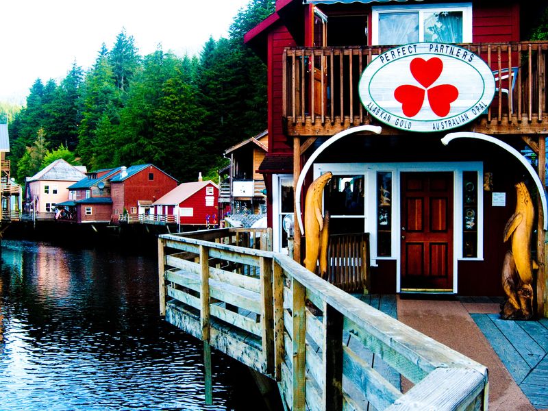 Ketchikan's famous Creek Street on a quite morning. | Smithsonian Photo ...