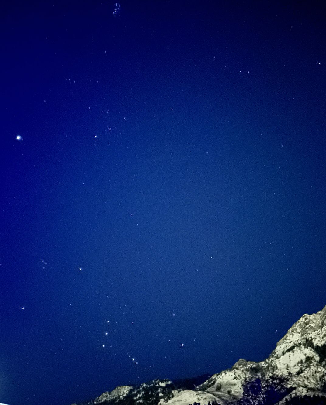 Taurus, Pleiades and Jupiter over Mt. Olympus | Smithsonian Photo ...