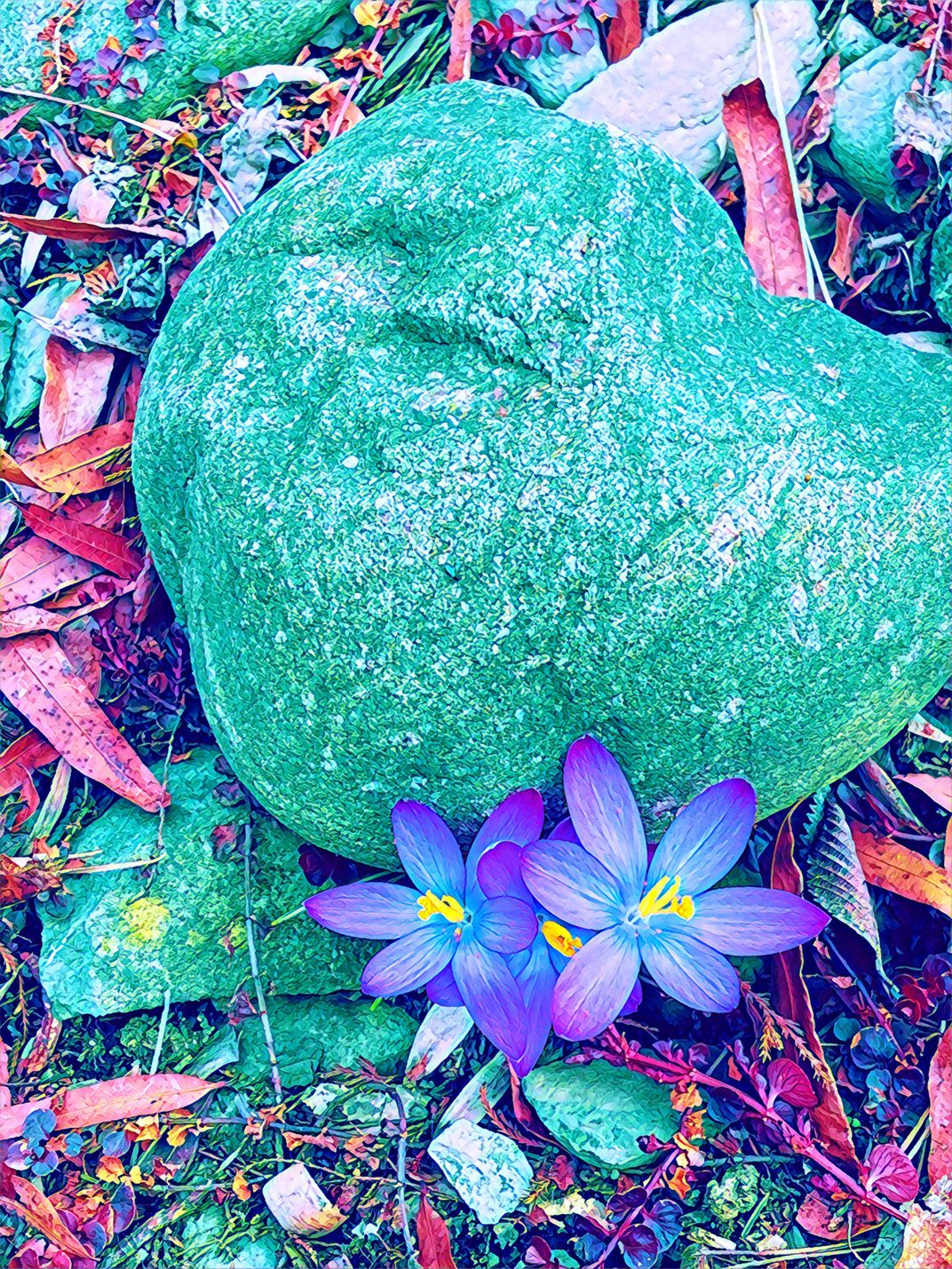 Rock with woodland crocus. | Smithsonian Photo Contest | Smithsonian ...
