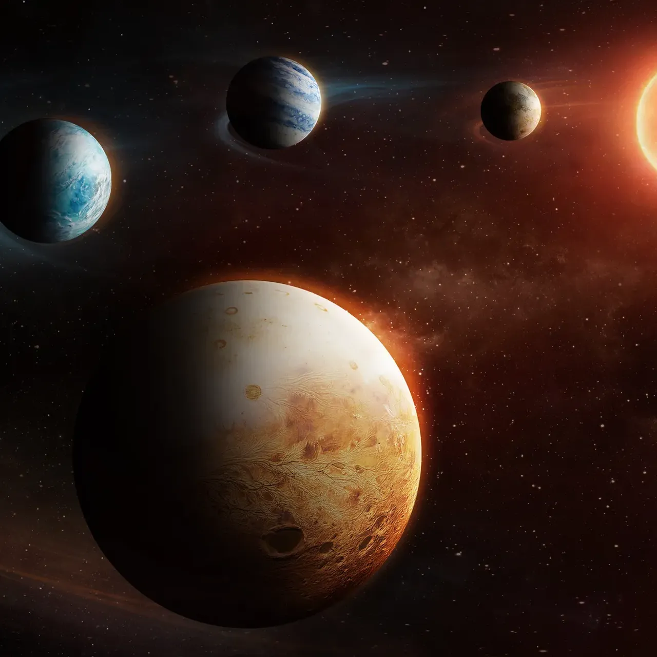 Real Planets In Our Solar System