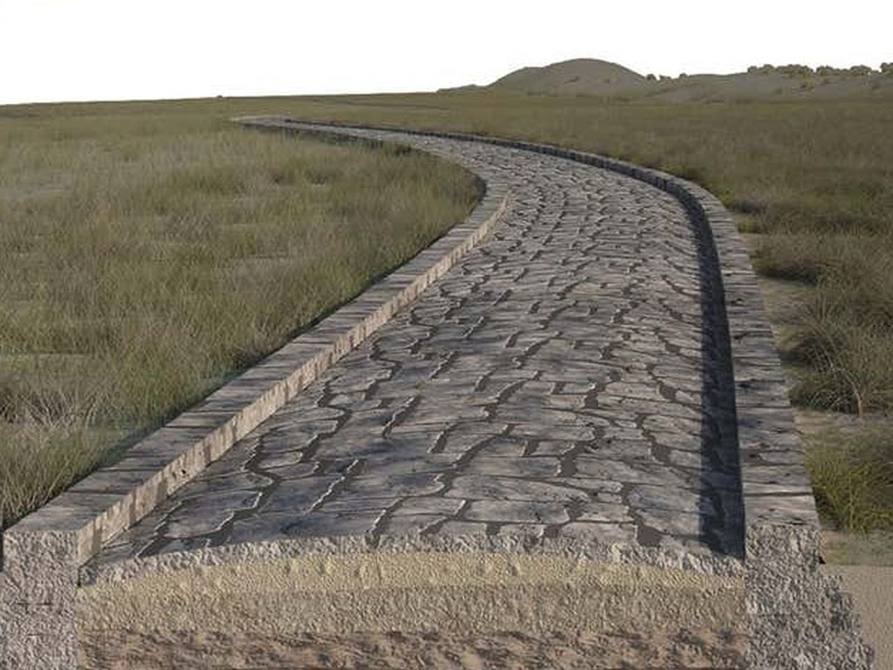 roman paved roads