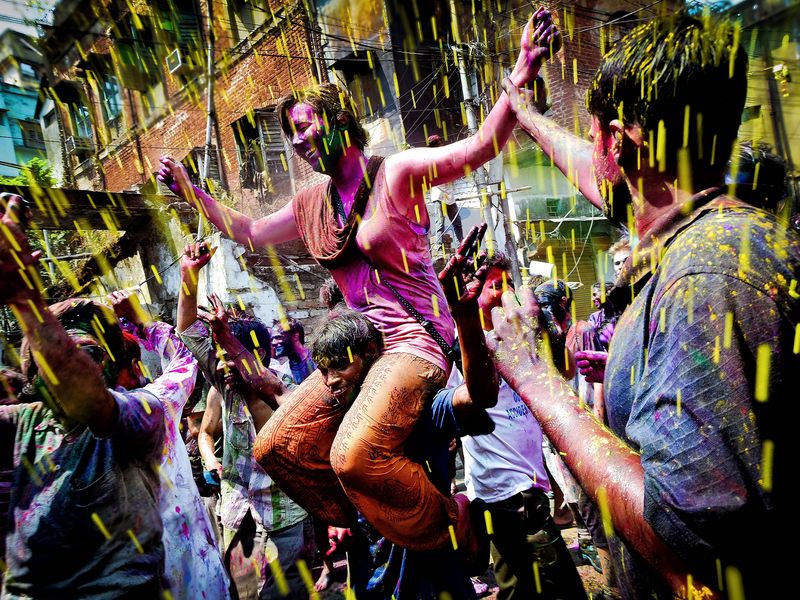 Its a india based Ritual called Holi. Here i have captured a joyful ...