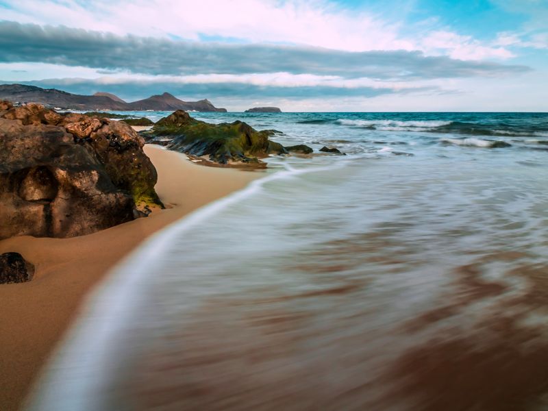 Beach of yellow sand and ... rocks | Smithsonian Photo Contest ...