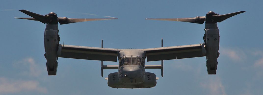 V-22 Osprey in a hover | Smithsonian Photo Contest | Smithsonian Magazine