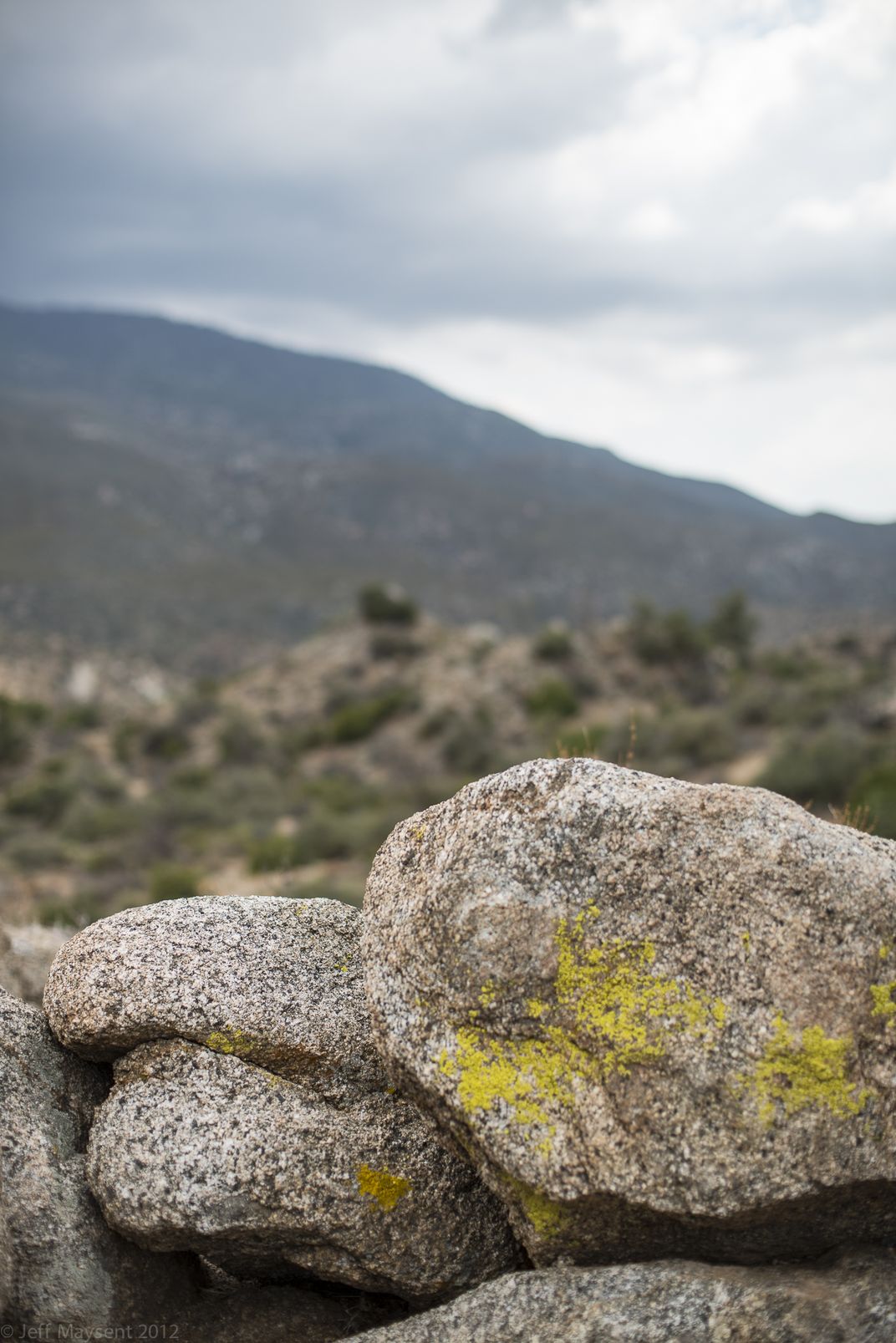 Bird Rock at Cahuilla Tewanet. Granite rocks take the shape of a bird's ...