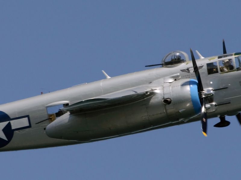 The Commemorative Air Force's B-25 Mitchell, named "Maid In The Shade ...