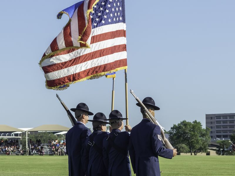 Color Guard at Air Force Graduation Ceremony | Smithsonian Photo ...