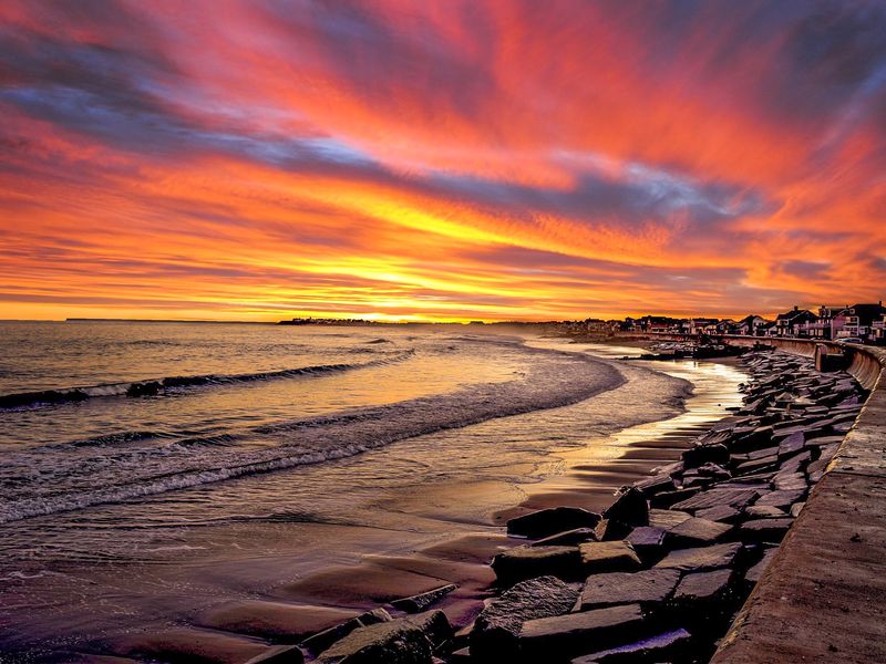 Sunset off the coast of Hampton Beach, NH | Smithsonian Photo Contest ...