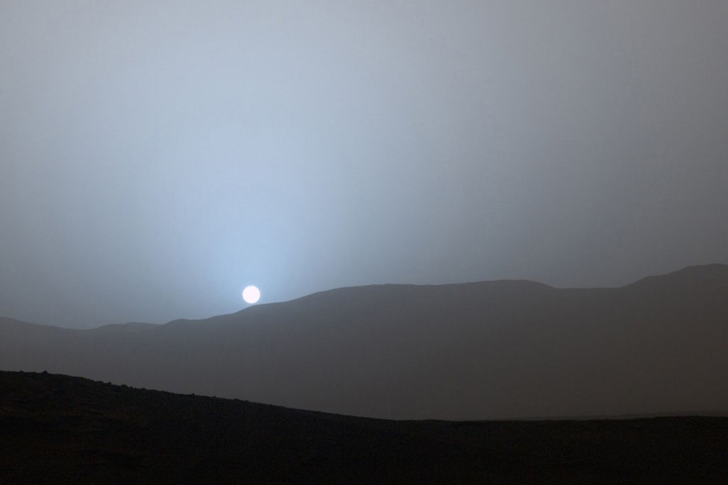 sunset view from mars