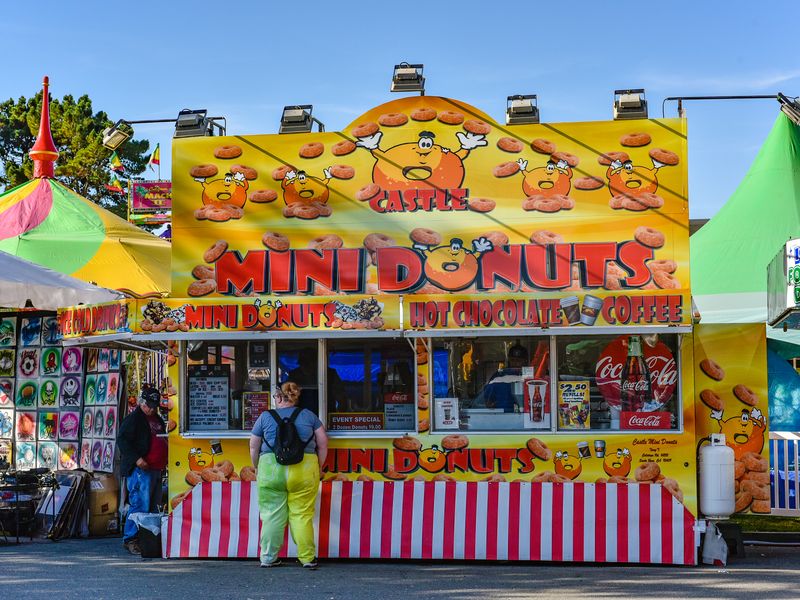 Donut stand while visiting Humboldt County Fair, CA | Smithsonian Photo ...