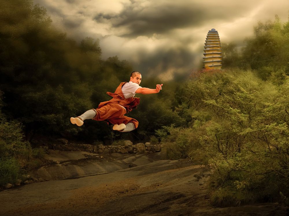 Flying Monk under Fawang Temple | Smithsonian Photo Contest ...