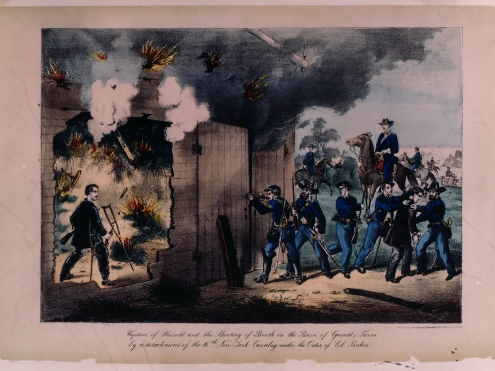 John Wilkes Booth Being Killed