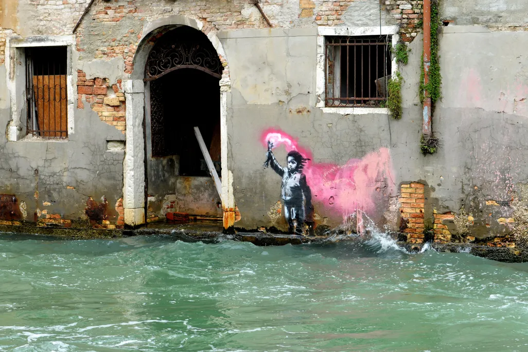 Venice Breaks Ground on Controversial Banksy Mural Restoration