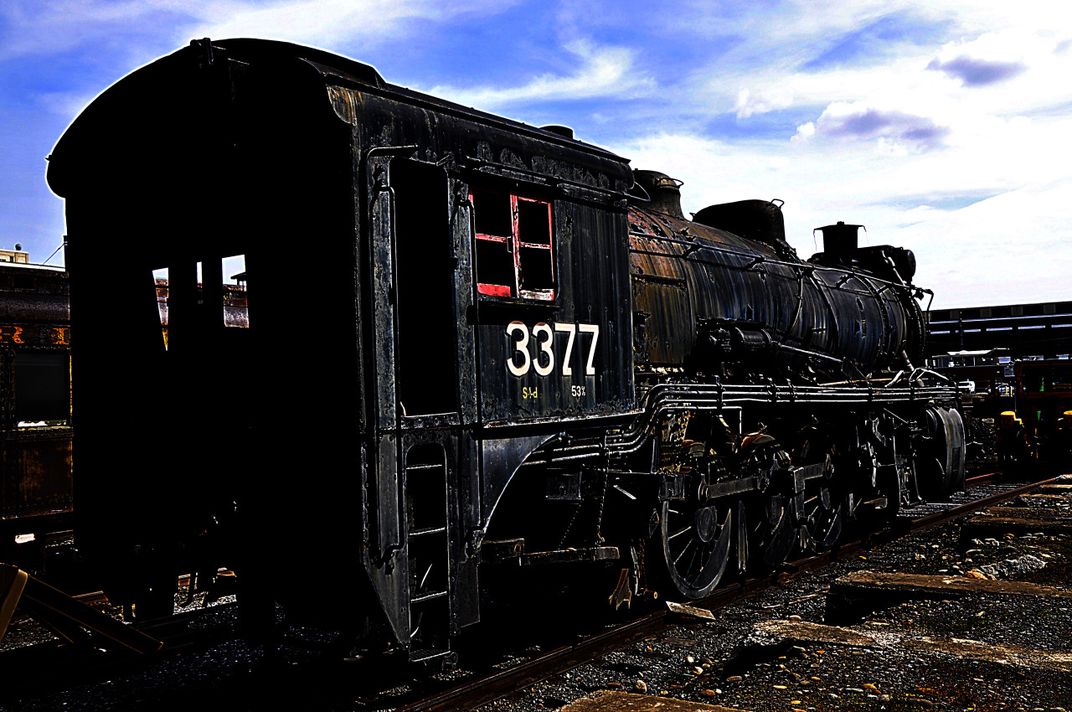 Engine 3377 was shot during a visit to Steamtown, A National Park with ...