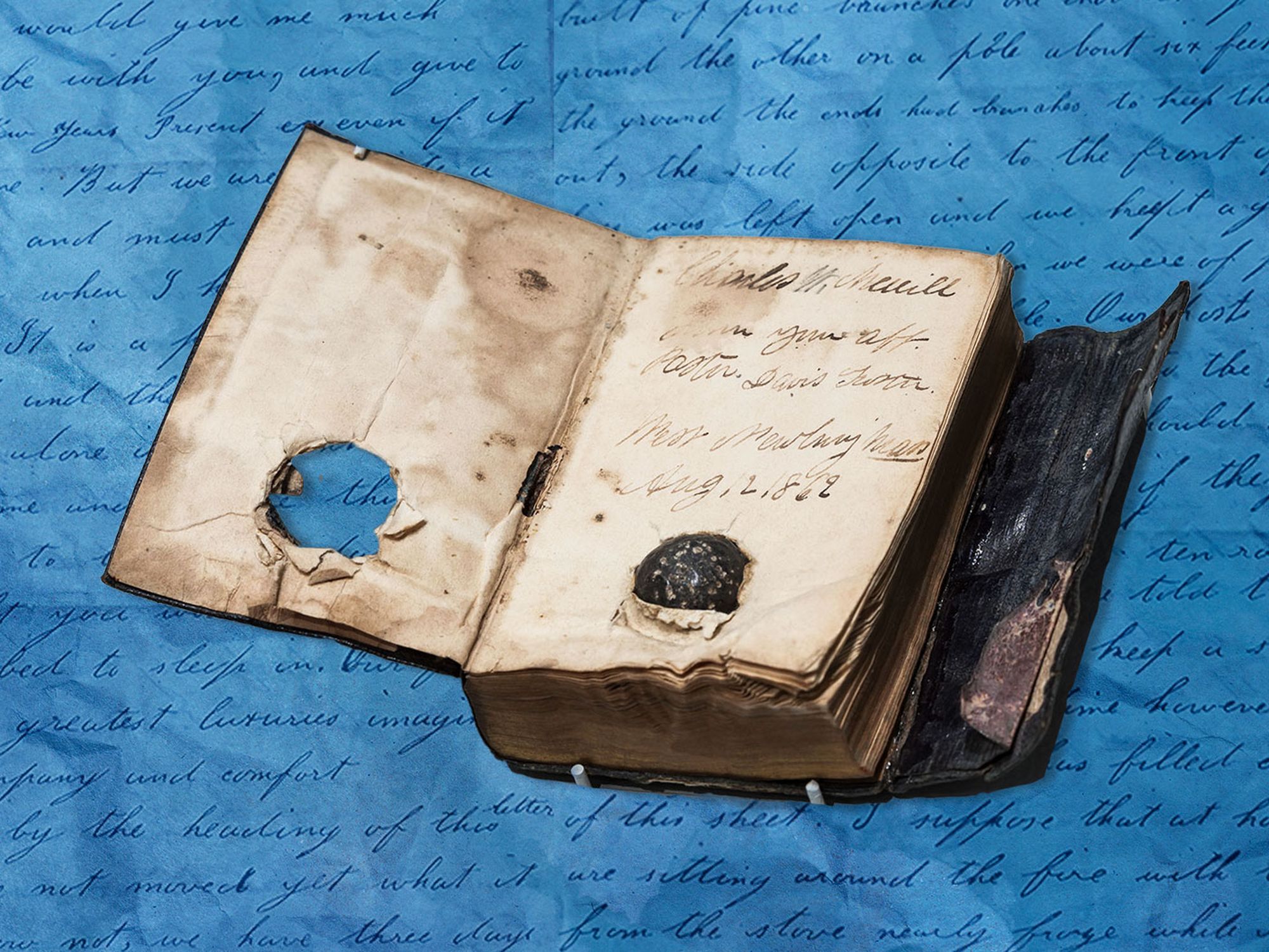 How Union Soldier Charles W. Merrill's Bible Stopped a Bullet