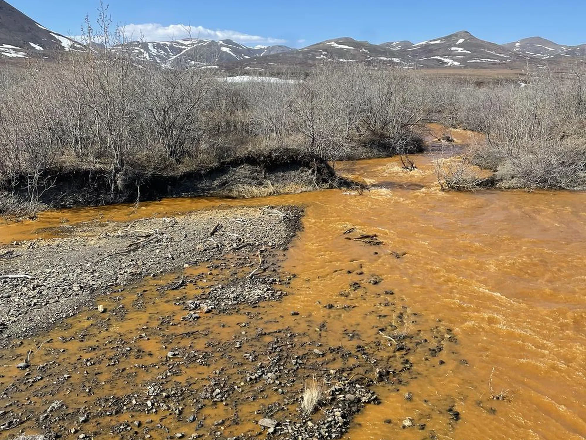 Alaska's Rivers Are Turning Orange as Thawing Permafrost Releases Metals Into Waterways