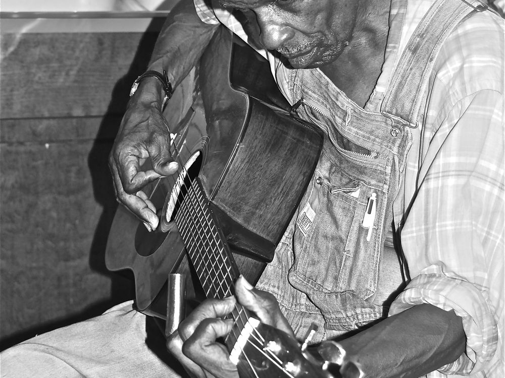 In the home of blues legend, LC Ulmer, with his guitar | Smithsonian ...