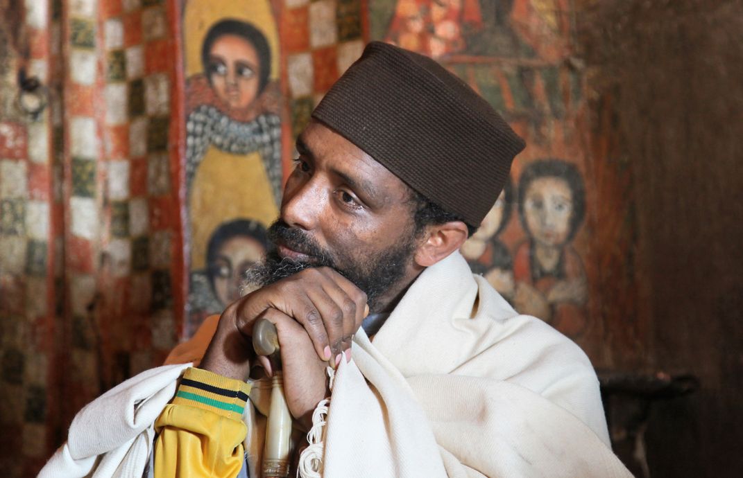 Priest in Gondar Holy Trinity Church, Ethiopia | Smithsonian Photo ...