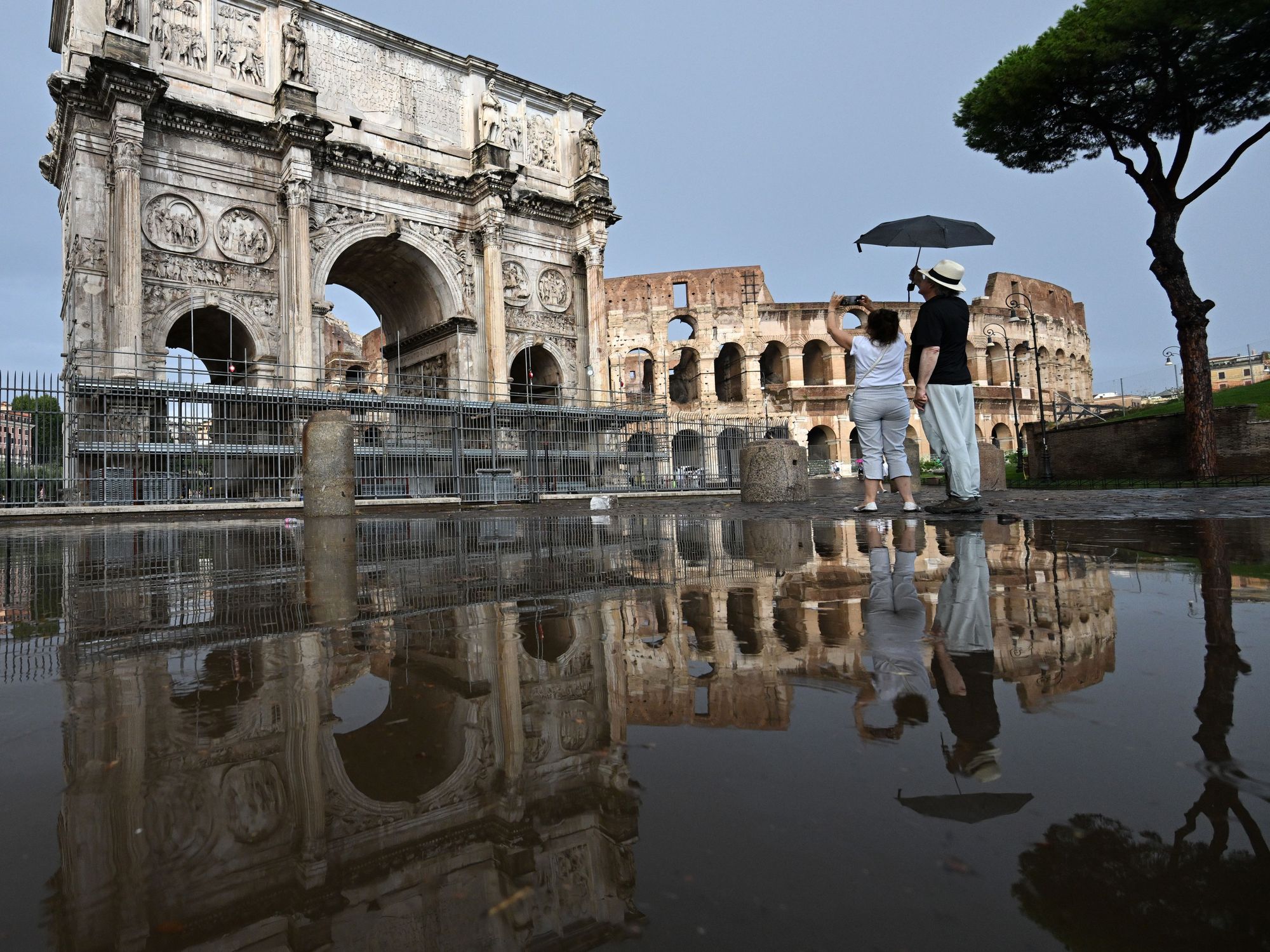 Rome's Ancient Arch of Constantine Has Been Struck by Lightning
