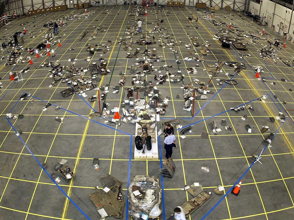Shuttle Columbia Crash Victims Debris From Space Shuttle Columbia