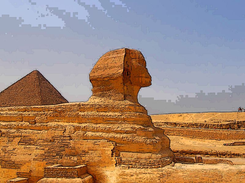 Ancient Egypt -- as seen from the Sphinx in Cairo | Smithsonian Photo ...
