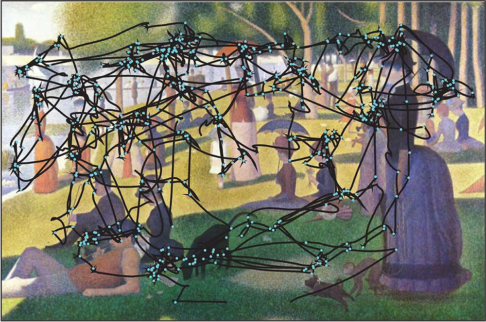 moving cloud in one eye