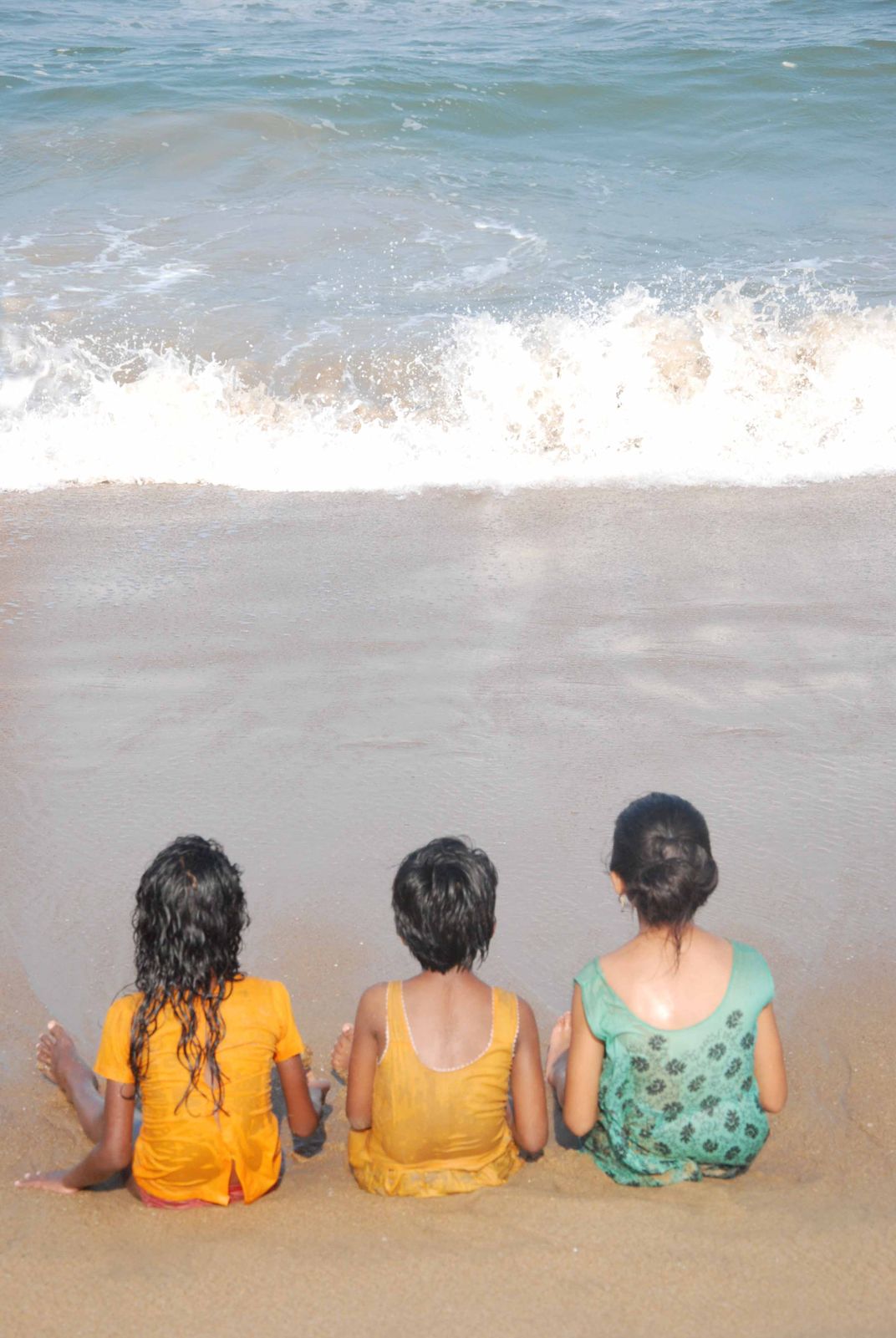 Three South Indian children admiring the sea. | Smithsonian Photo ...