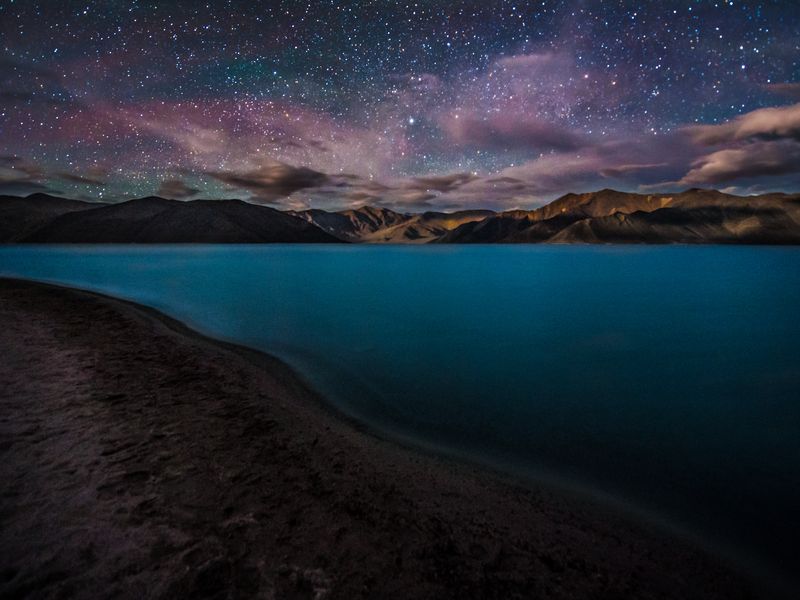 Starry night at Pangong Lake, Ladakh | Smithsonian Photo Contest ...