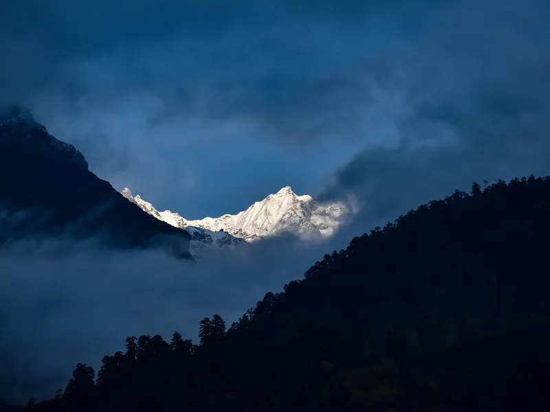 Shining Mount Katao from Lachung town | Smithsonian Photo Contest ...