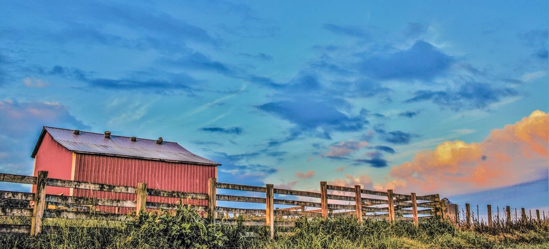 Barn at sunrise. | Smithsonian Photo Contest | Smithsonian Magazine