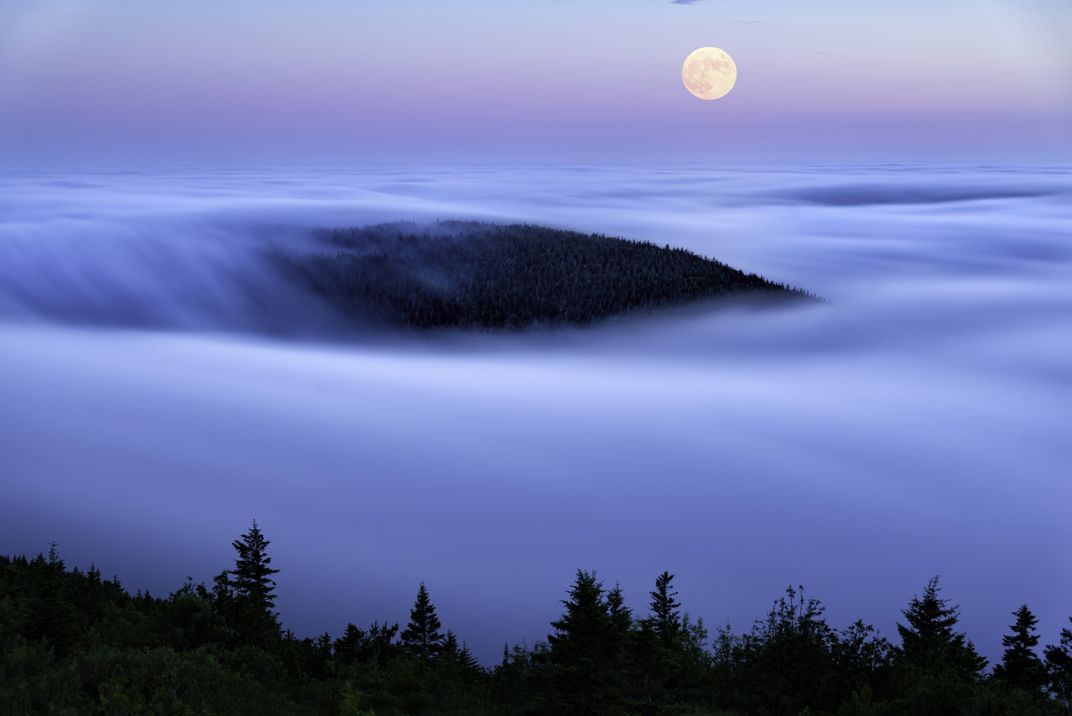 Moonrise over Fog in Acadia | Smithsonian Photo Contest | Smithsonian ...